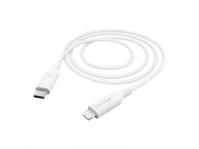 HAMA Kabl USB-C Na Lightning, 1m, Beli, 480 Mbit/S
