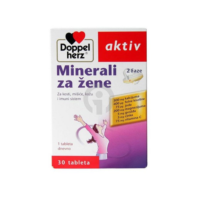 DOPPELHERZ AKTIV MINERALI ZA ŽENE tablete, 30kom