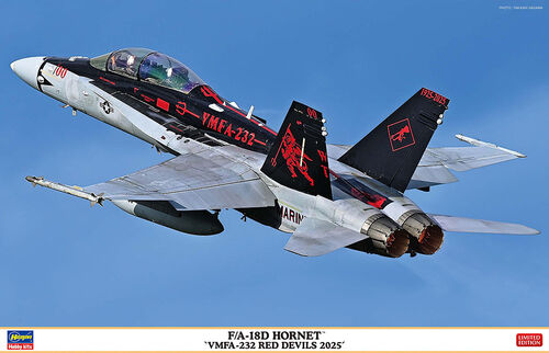 Hasegawa 07562 McDonnell Douglas F/A-18 D Hornet - VFMA-232 Red Devils (2025)