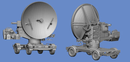 NEW! Germania-Figuren 72-WW2-1002 The Mobile Würzburg Radar Device