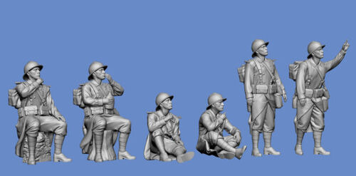NEW! Germania-Figuren 35-WW2-0763 France 1940 – Attention Stuka – Infantrymen
