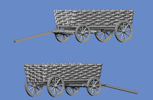 NEW! Germania-Figuren 72-Z-0024 Farmer's Wagon With Woven Side Walls