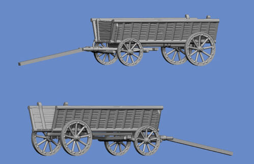 NEW! Germania-Figuren 48-Z-0030 Farm Wagon With Closed Walls