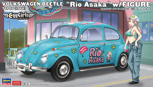 Hasegawa SP665 Volkswagen Beetle Type 1 (1966) - Rio Asaka with Figure