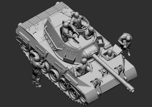 NEW! Germania-Figuren 48-WW2-0200 US Army Tank Crew For M18 Hellcat