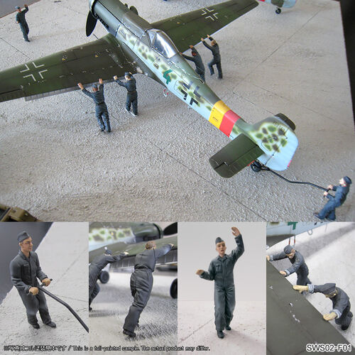NEW! Zoukei Mura SWS02-F01 Focke Wulf Ta-152 H-1 - Ground Crew Set (6 Figures / for Zoukei Mura Kits)