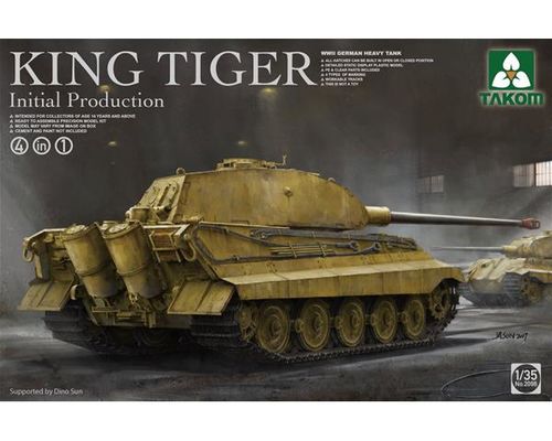 Takom 2096 WWII German King Tiger Initial 4in1