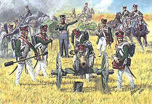 Zvezda 8022 Russian artillery 1812-1814