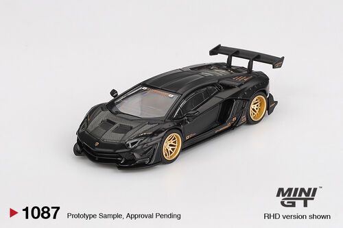 NEW! Mini GT 01087 LB-Works Lamborghini Aventador - Limited Edition 2025 Matte Black