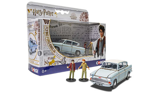 NEW! Corgi CC99725 Harry Potter - Enchanted Ford Anglia with Harry and Ron Figures