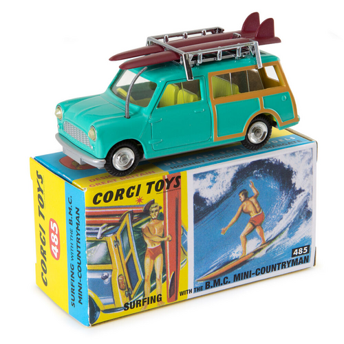 NEW! Corgi CD54321014 Mini Countryman Roof Rack Surfing (Corgi Toys 485)