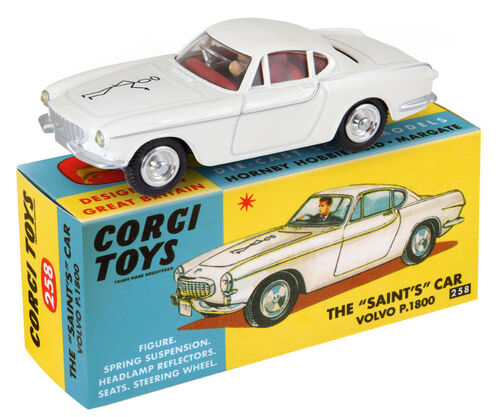 NEW! Corgi CD54321004 Retro The Saint's Car - Volvo P 1800 (Corgi Toys 258)
