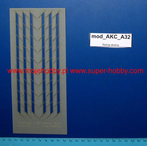 Modelik _AKC_A32 Reling skośny 2-rzędowy 100 cm