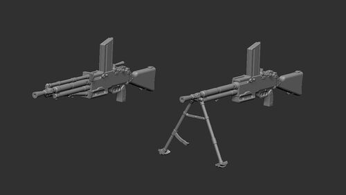 NEW! Firma49 A105-48 French Machine Gun MAC 24/29 (6 pcs)