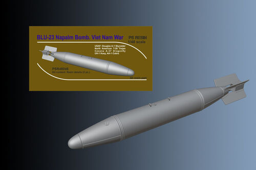 NEW! Print Scale PSR48046 US Napalm Bomb BLU-23 - Vietnam War (2 pcs / 3D-Printed)