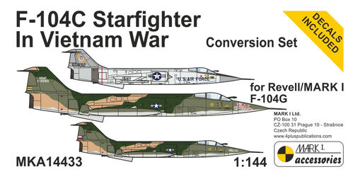 NEW! Mark I Models A14433 Lockheed F-104 C Starfighter - In Vietnam War Conversion Set (for Mark I Models and Revell Kits)