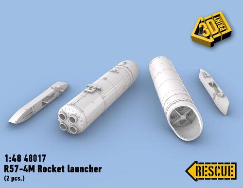 NEW! Rescue Models 48017 R57-4M Rocket Launcher (2 pcs / 3D-Printed)