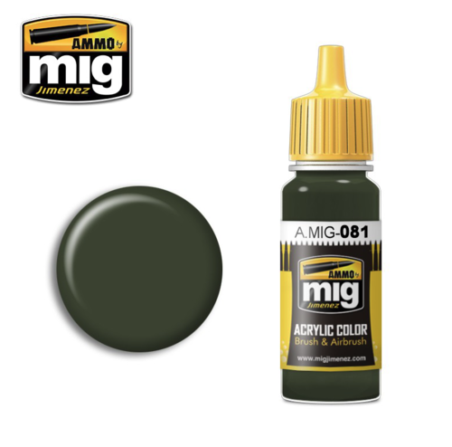 AMMO of Mig Jimenez A.MIG 081 US Olive Drab VIETNAM ERA (FS 24087)