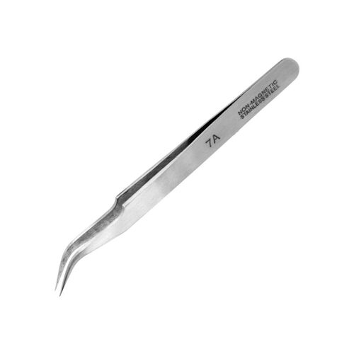Shesto PTW2185-7 Extra Fine Curved Stainless Steel Tweezers (115 mm)