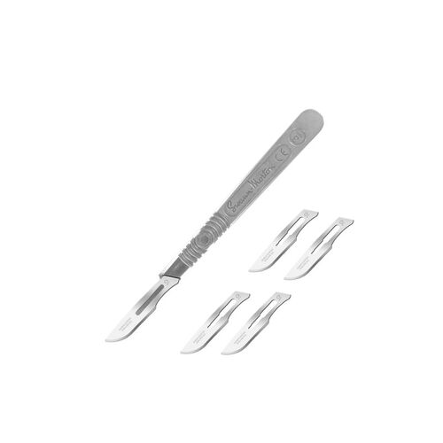 Swann Morton KN1217 Scalpel Handle With 5pcs Of No. 10 Blades