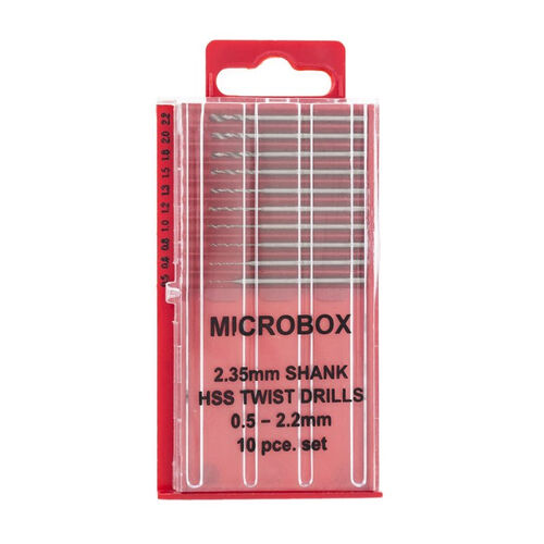 Shesto RDR4005 Rotacraft Microbox Drill Set 0,5 - 2,2 mm (10 pcs)
