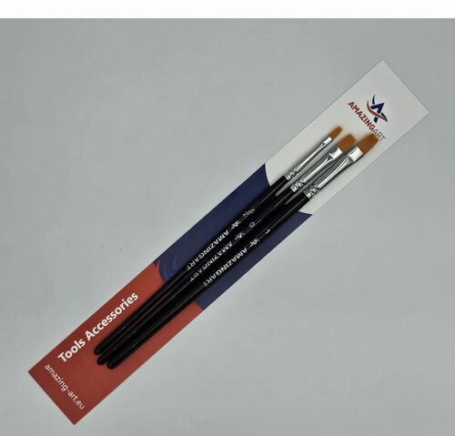Amazing Art 40313 Set Of 3 Brushes 0, 1, 2/0
