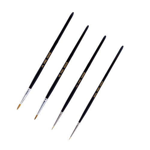 Shesto PPB2200-S Fine Quality Pure Sable Brush Set (Size 000, 0, 2 & 3)