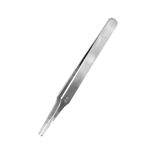 Shesto PTW2185-2A Flat Rounded Stainless Steel Tweezers (120 mm)