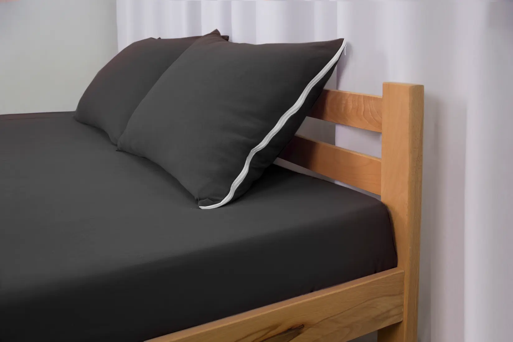 Manjatex Čaršaf sa lastišem, Za dušek od 30cm, 100x200cm, Tamnosivi