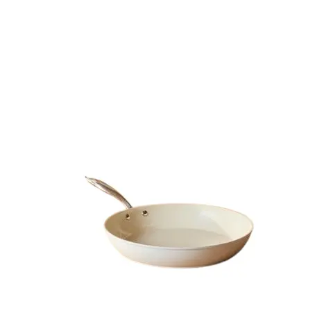 Karaca Nelepljivi indukcioni tiganj sa nerđajućom drškom, Swiss Crystal Almond, 32 cm, Krem