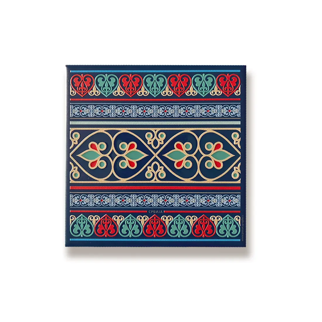 Perun Grafix Keramički podmetač Raška Ornament