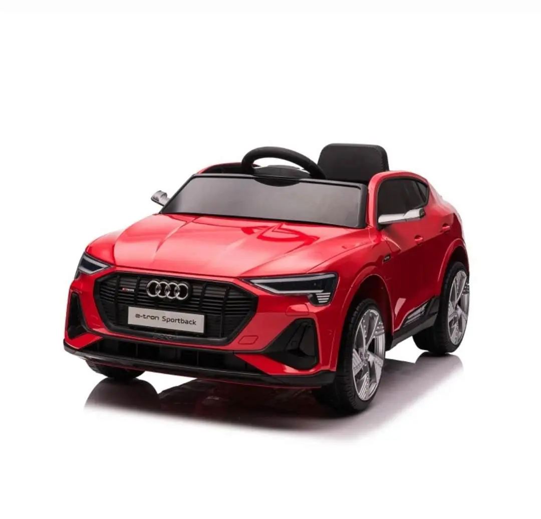 Eurobajk Automobil na akumulator za decu Audi E-tron Sportback, Crveni