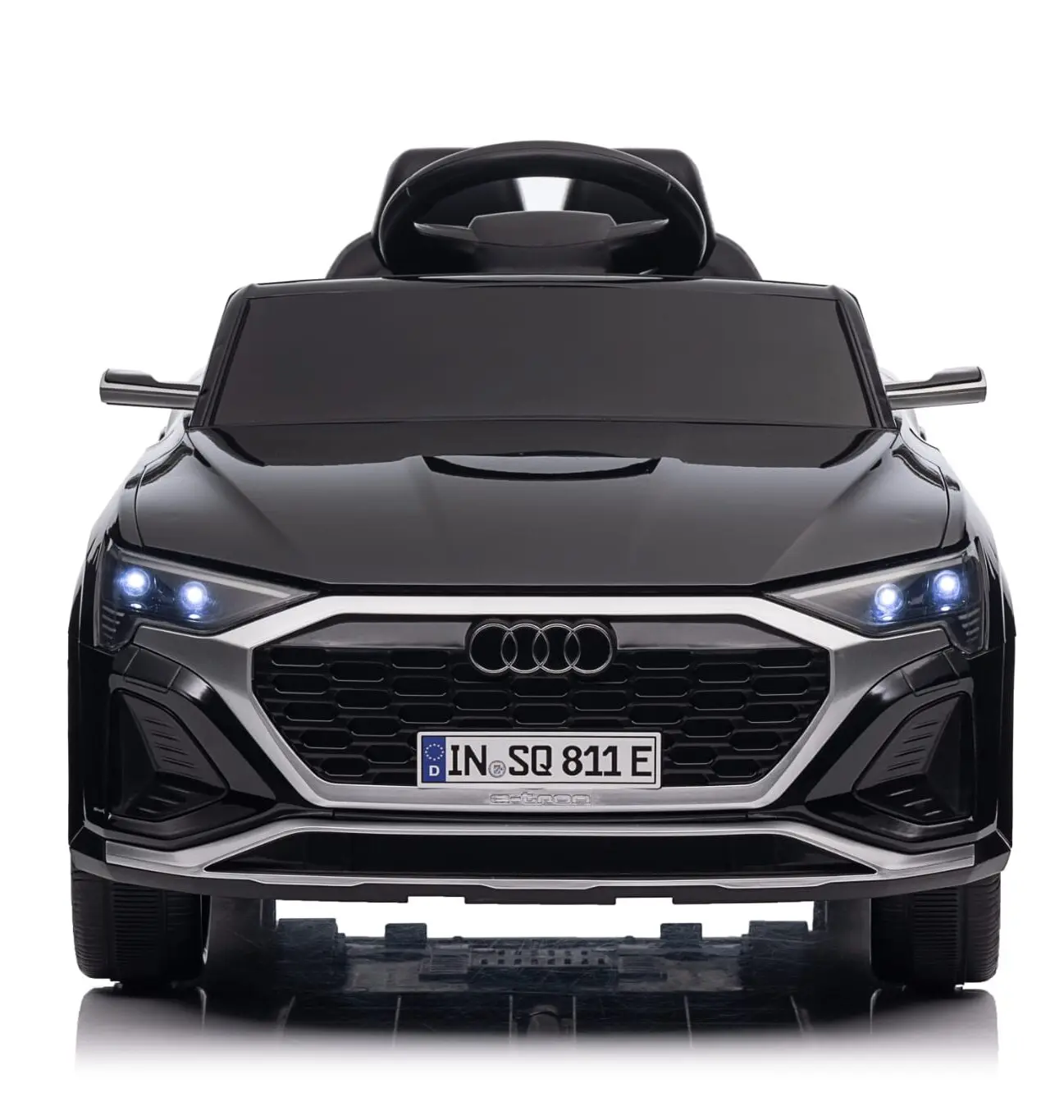 Eurobajk Automobil na akumulator za decu Audi S Q8 Licencirani, Crni