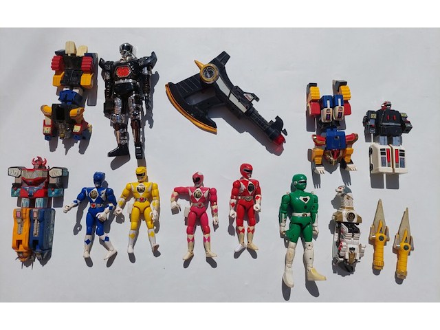 Lot POWER RANGERS BANDAI stare dečije igračke 1990tih