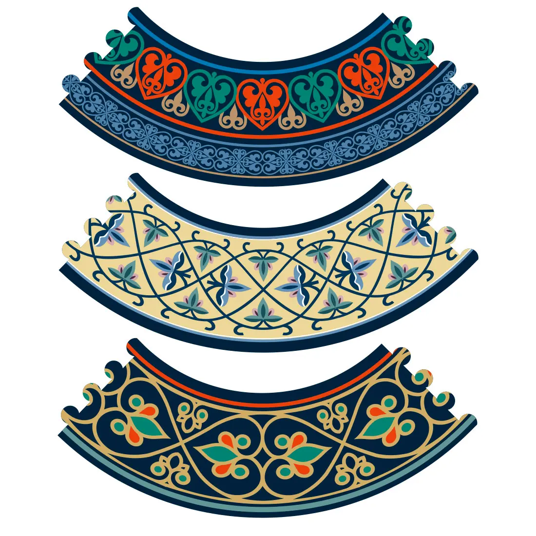 Perun Grafix Abažur kupa Raška Ornamentika, 3 komada