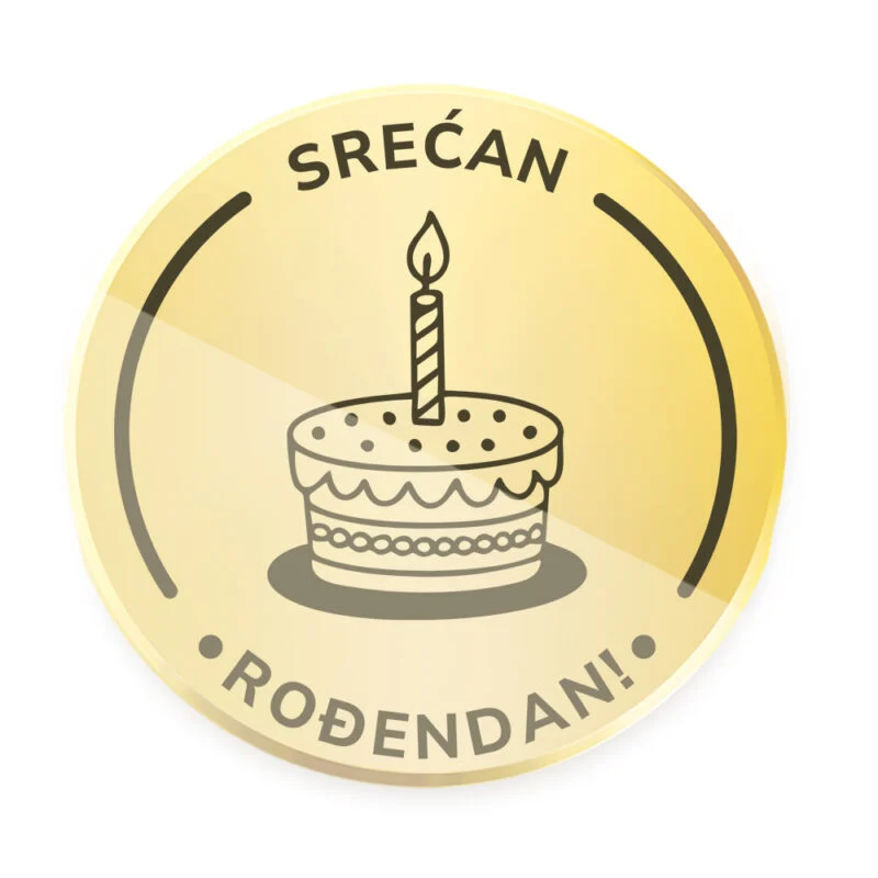 Srećan rođendan! – gravirani zlatnik