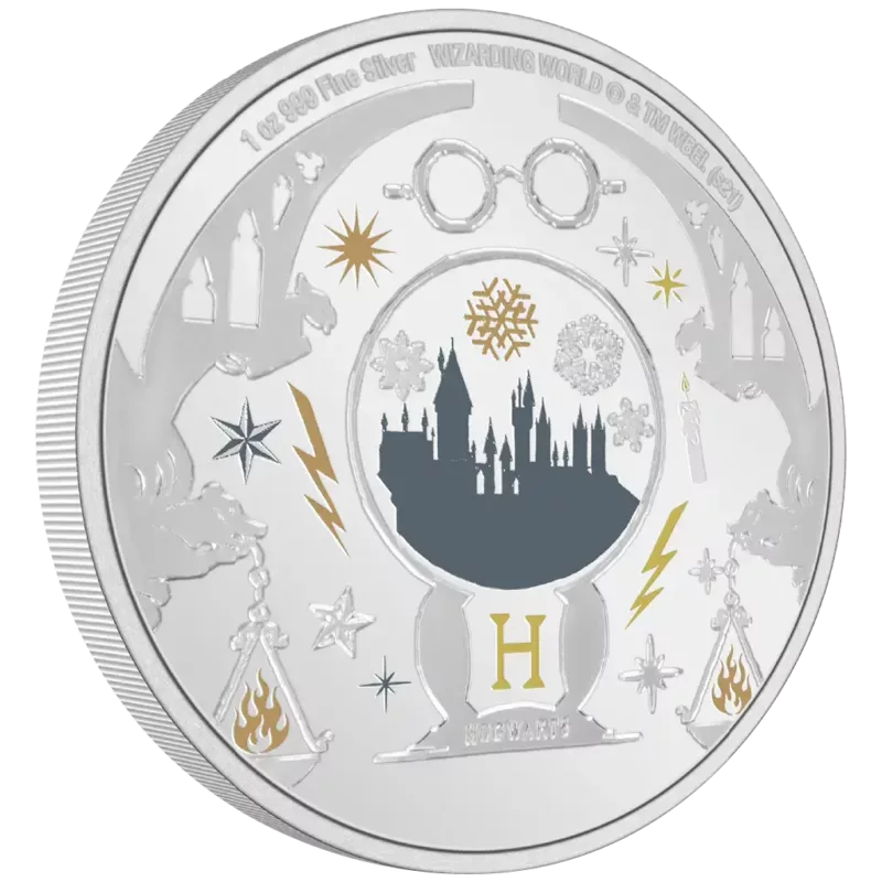Srebrni novčić Harry Potter 1 oz (2021) – Season’s Greetings