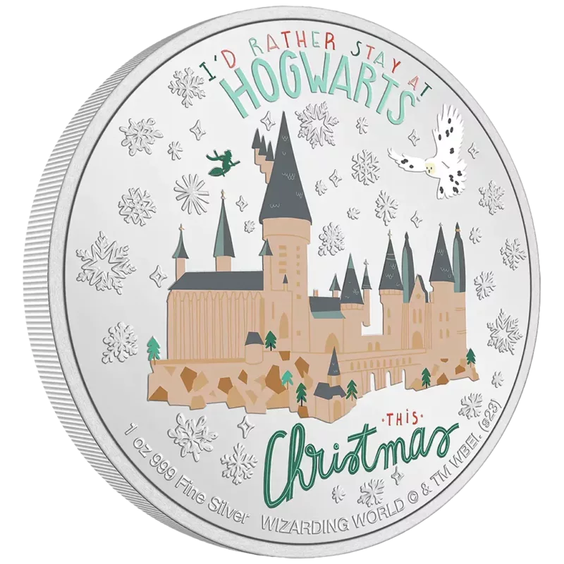 Srebrni novčić Harry Potter Season’s Greetings 1 oz – Božićno izdanje