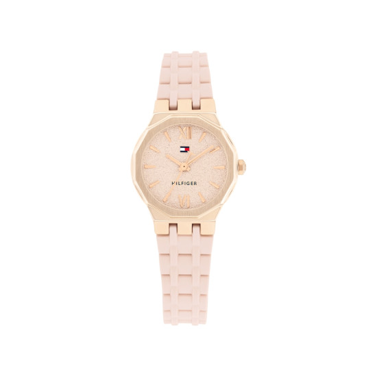 Tommy Hilfiger 1782884 ženski sat MACKENZIE Mini Blush Silicone Rose Gold Glitter Dial 25mm