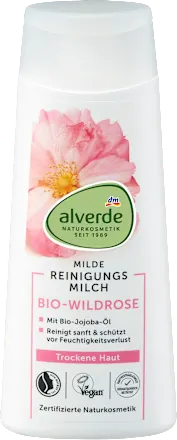 alverde NATURKOSMETIK
Mleko za čišćenje lica divlja ruža, 200 ml