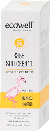 ecowell
organska krema za bebe, za zaštitu od sunca, SPF 50, 110 g