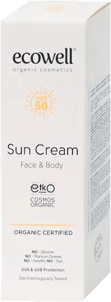 ecowell
Organska krema za sunčanje SPF 50, 110 g