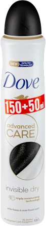 Dove
advanced CARE invisible dry antiperspirant dezodorans u spreju, 200 ml