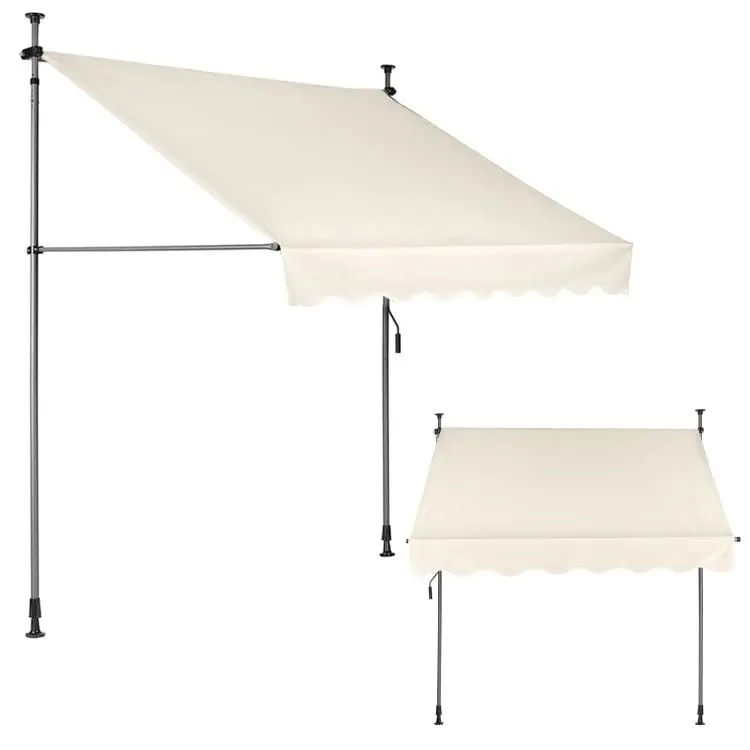 Tenda za terasu i balkon sa podešavanjem visine 2x1.2m, Bež