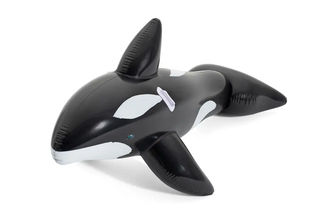 Bestway Dušek za vodu Jumbo Whale, 2.03m x 1.02m, Crno-beli