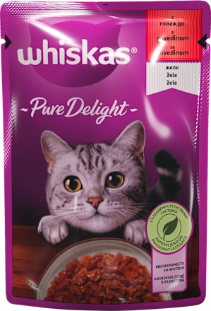 whiskas
Pure Delight vlažna hrana za mačke - govedina, 85 g
Kompletna hrana za životinje