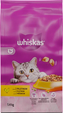 whiskas
Kompletna suva hrana za mačke - briketi sa piletinom, 1+ godina, 1 kom
Dodaci prehrani životinja