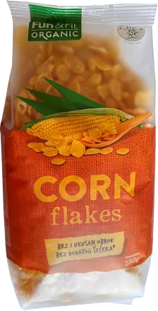 Fun&Fit ORGANIC
CORN flakes - organske pahuljice, 250 g