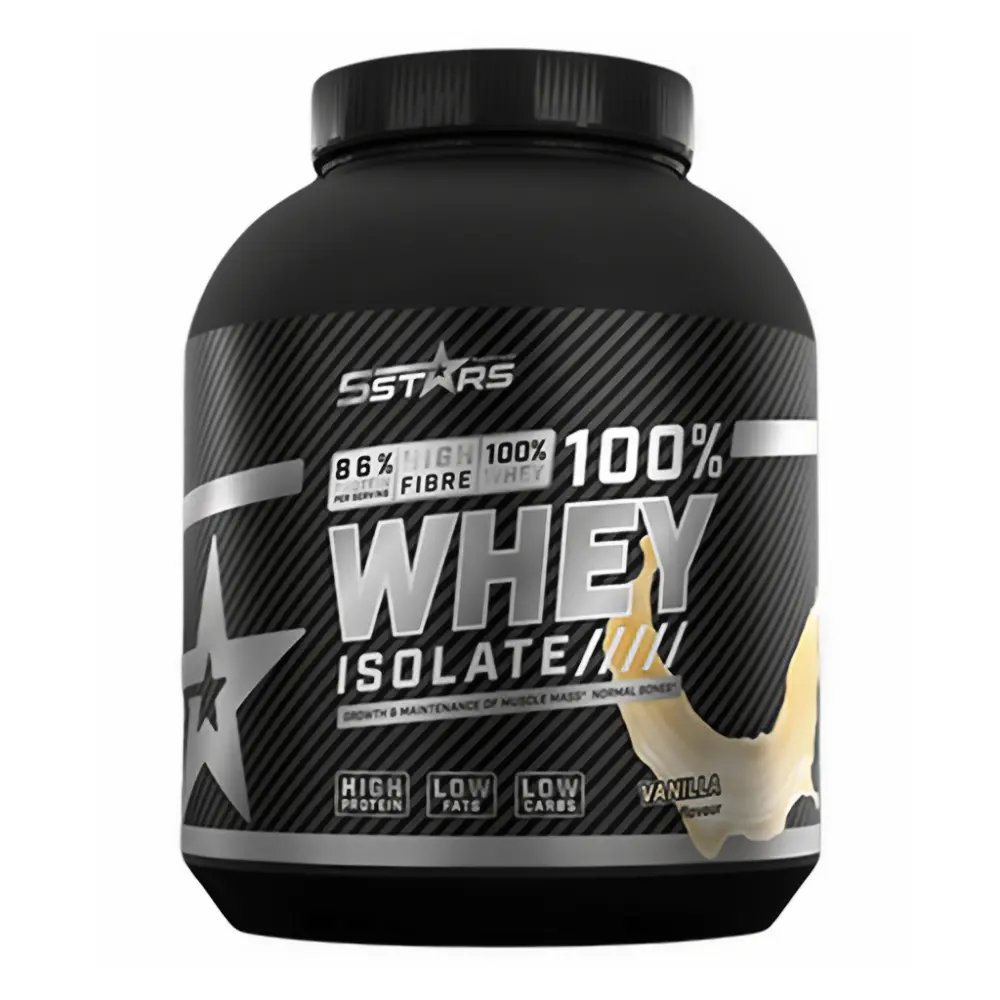 5 stars Whey Protein Isolate, Vanila, 2kg