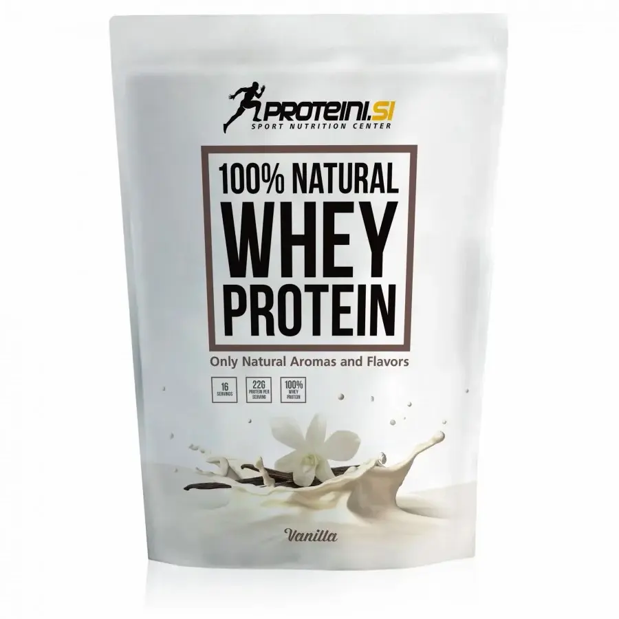 Proteini.si Whey protein 100% natural, Vanila, 500 g